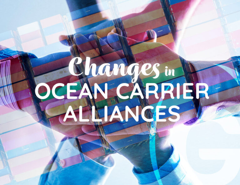 New alliances in the global ocean freight sector